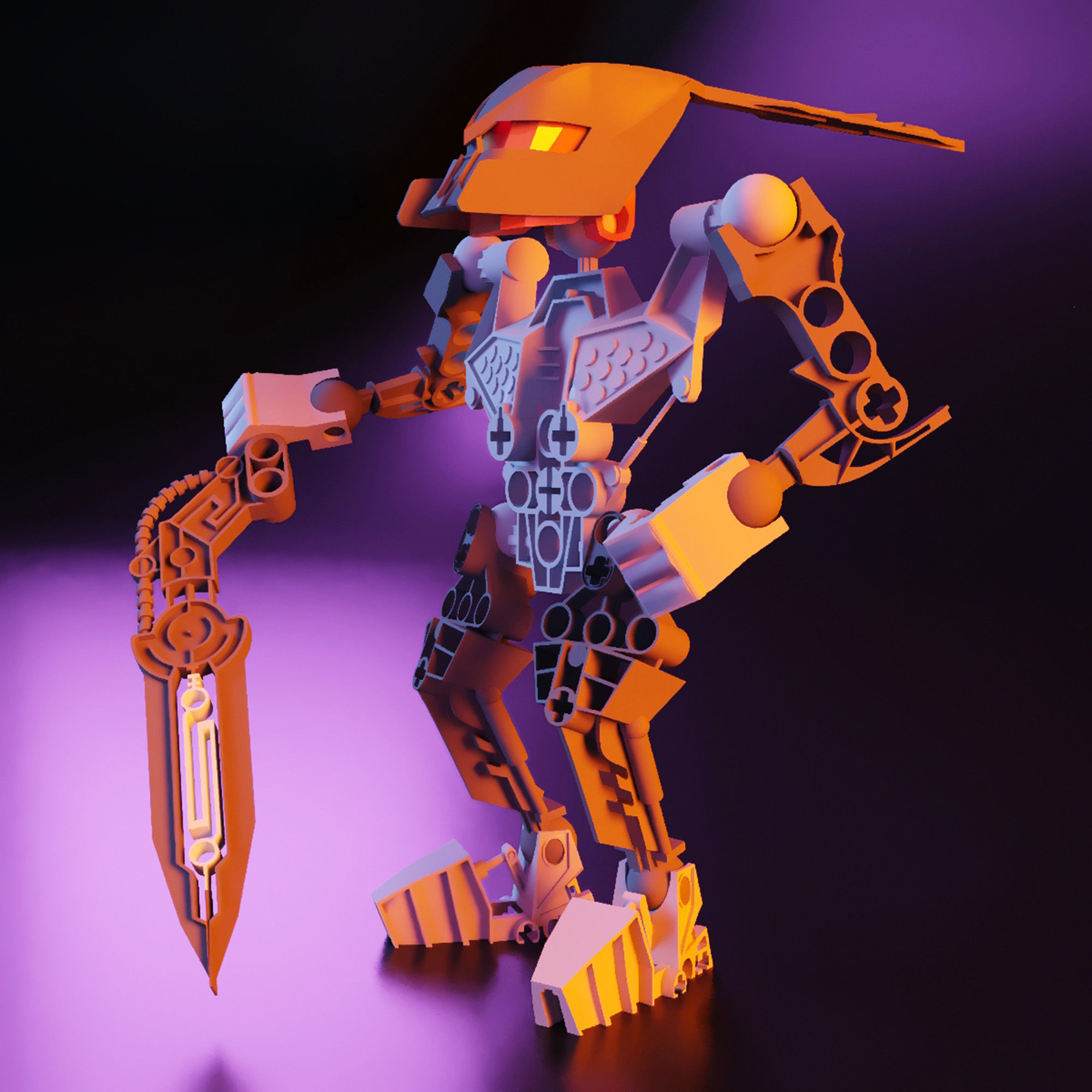 Lego Bionicle Atakus stl 3D model 3D printable | CGTrader