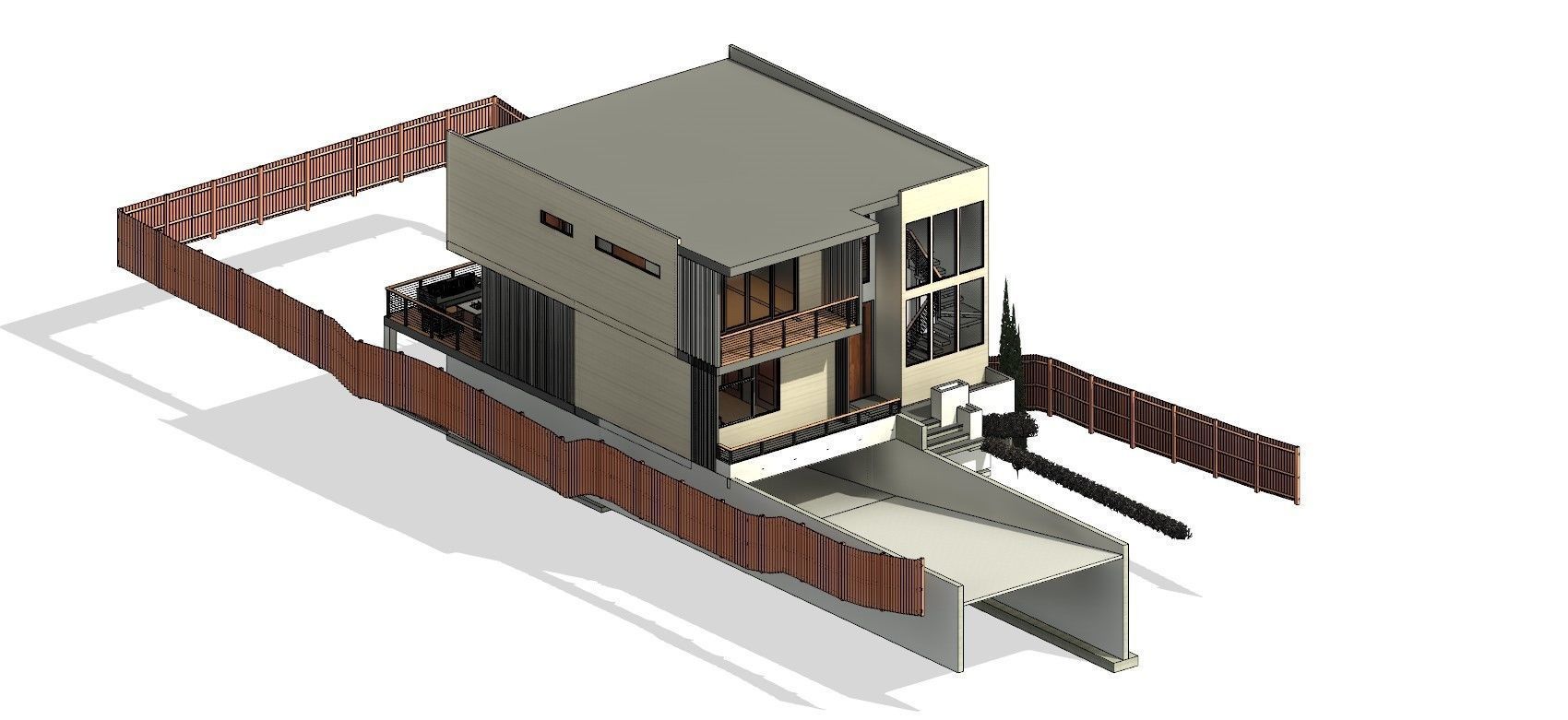 Revit Architectural Residential 3D Model 3D model 3D printable | CGTrader