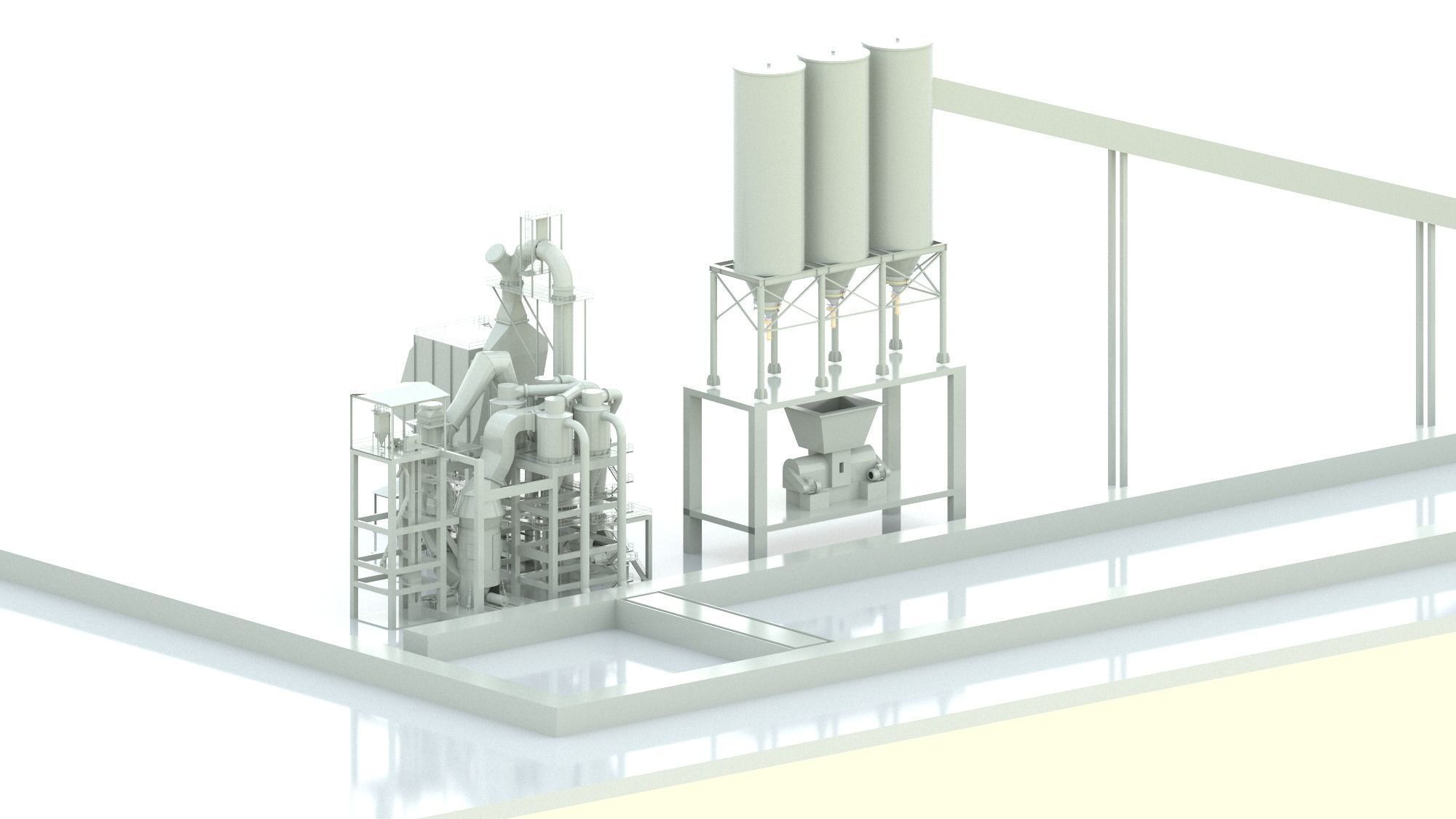 Cement Plant 3D model | CGTrader