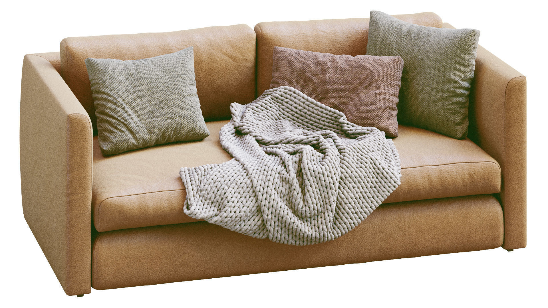 HACKNEY Leather Sofa By HAY 3D model | CGTrader