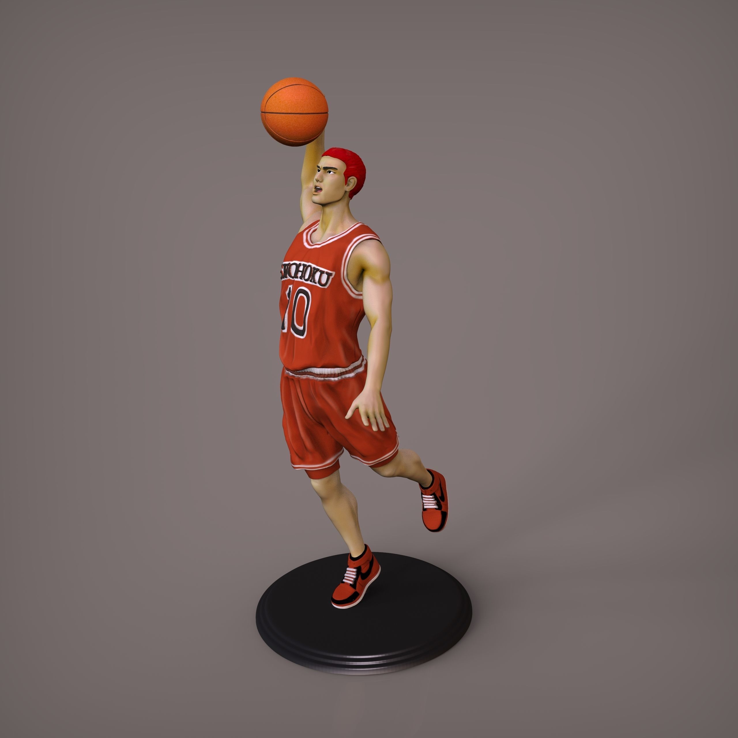 Hanamichi Sakuragi Figure manga anime Slam Dunk 3D model 3D printable ...