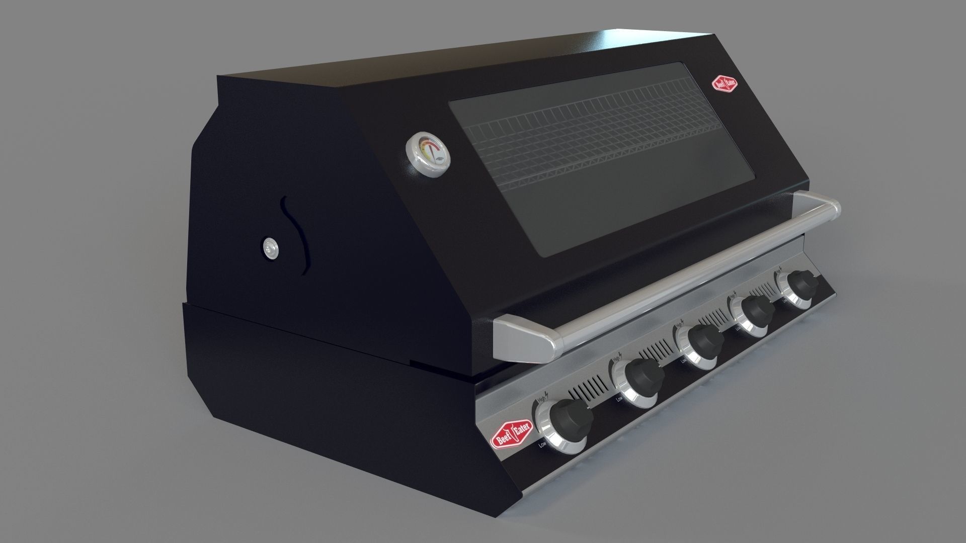 Beef Eater Black 3000E 5 Burner Built-in BBQ Grill 3D model | CGTrader