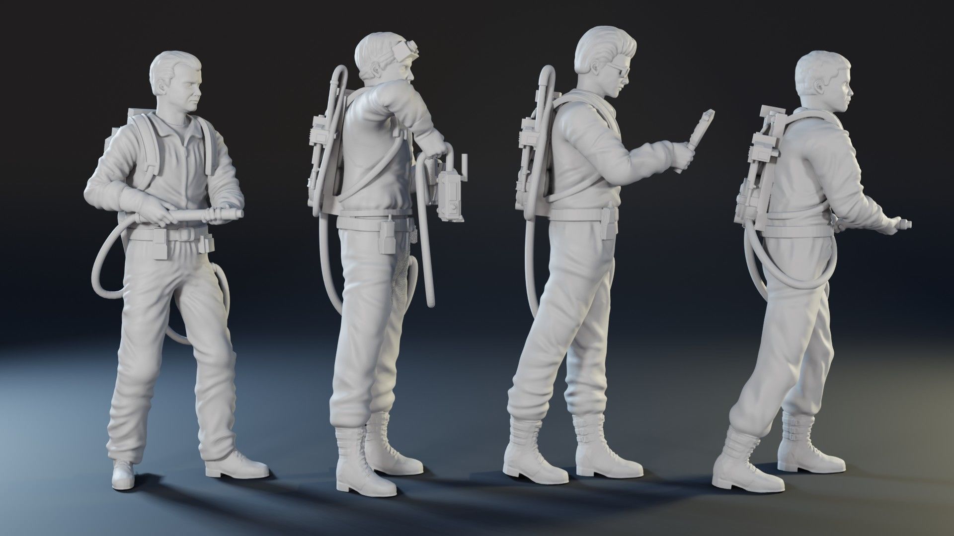 Ghostbusters characters 3D model 3D printable | CGTrader