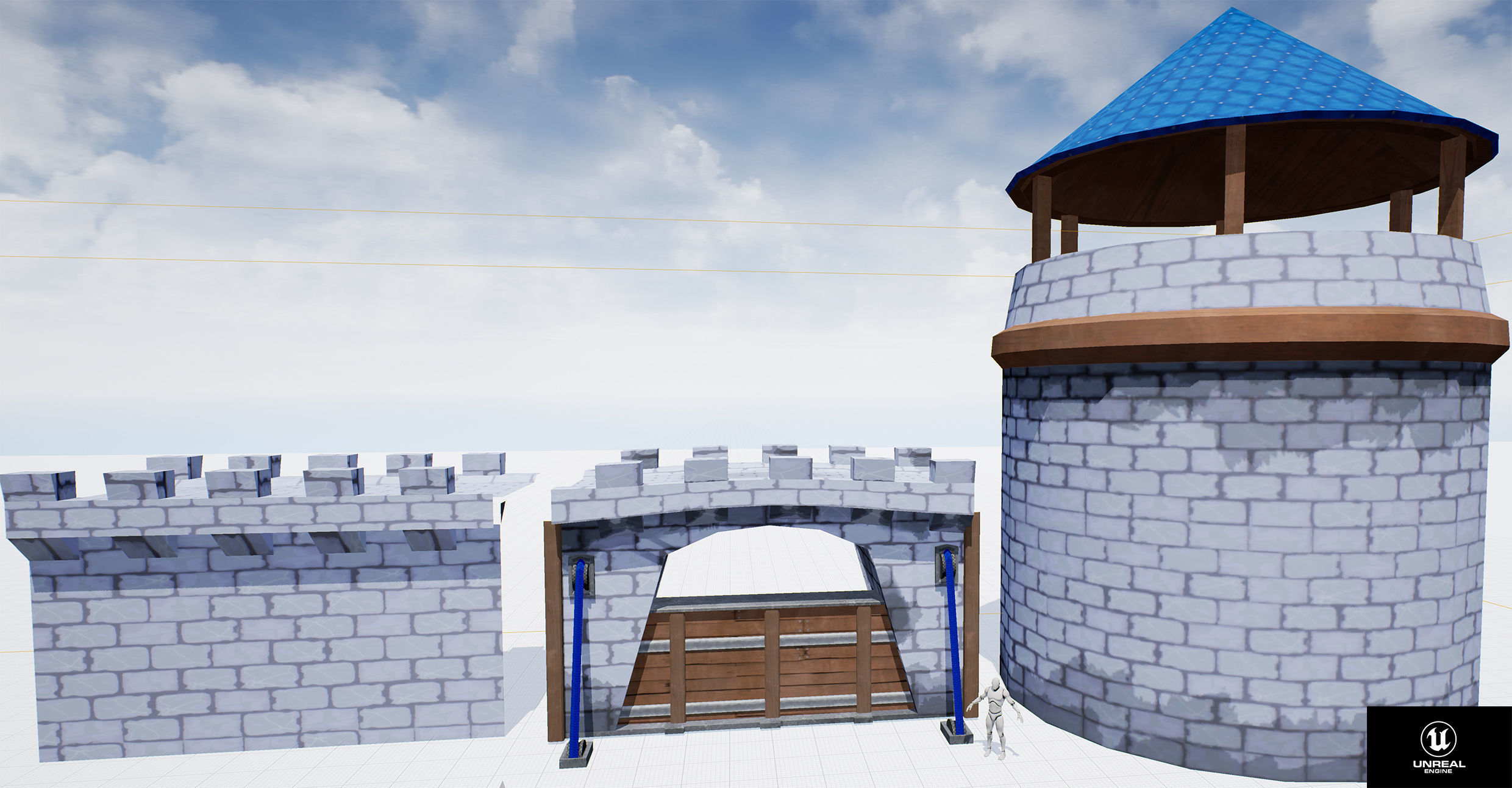 3D model Cartoon Castle For Mobile Game - Pack 01 VR / AR / low-poly ...