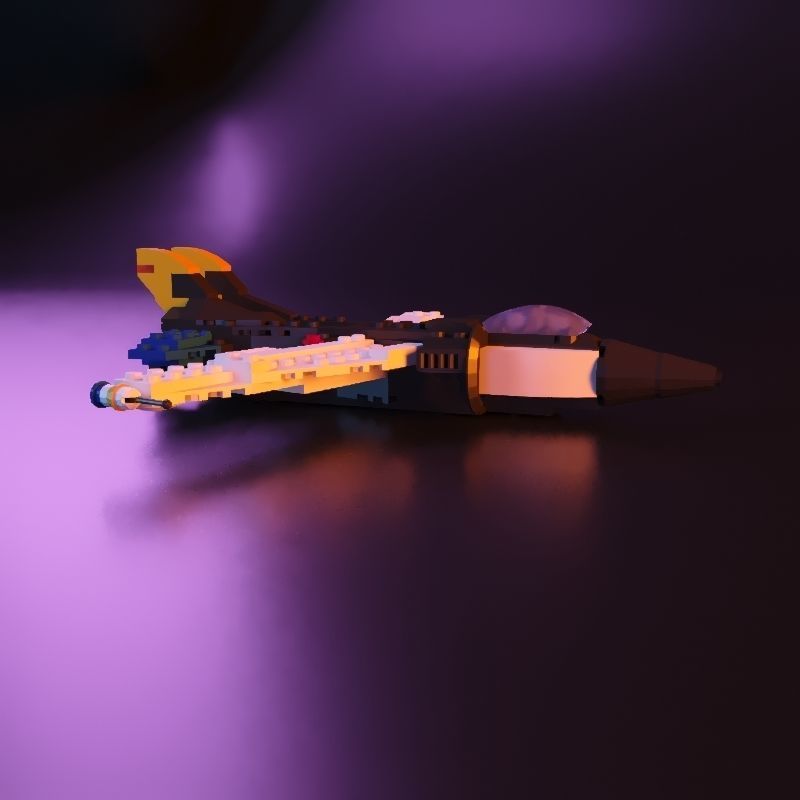 Lego technic plane jet Thunder Wings stl 3D model 3D printable | CGTrader