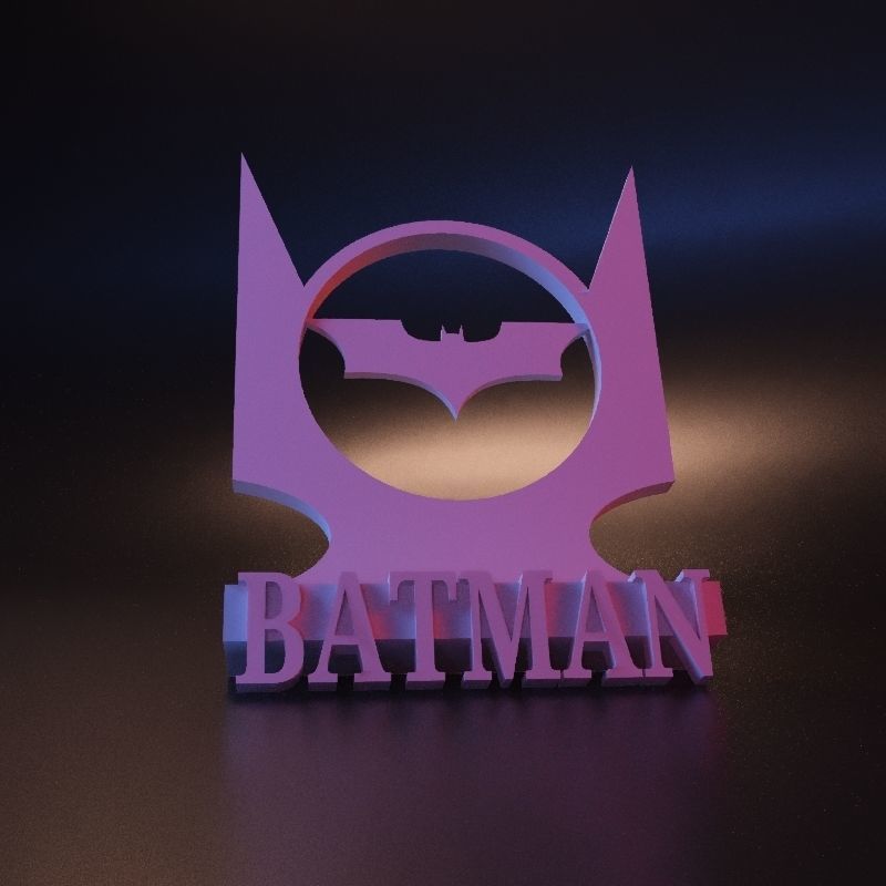 Batman stand stl 3D model 3D printable | CGTrader