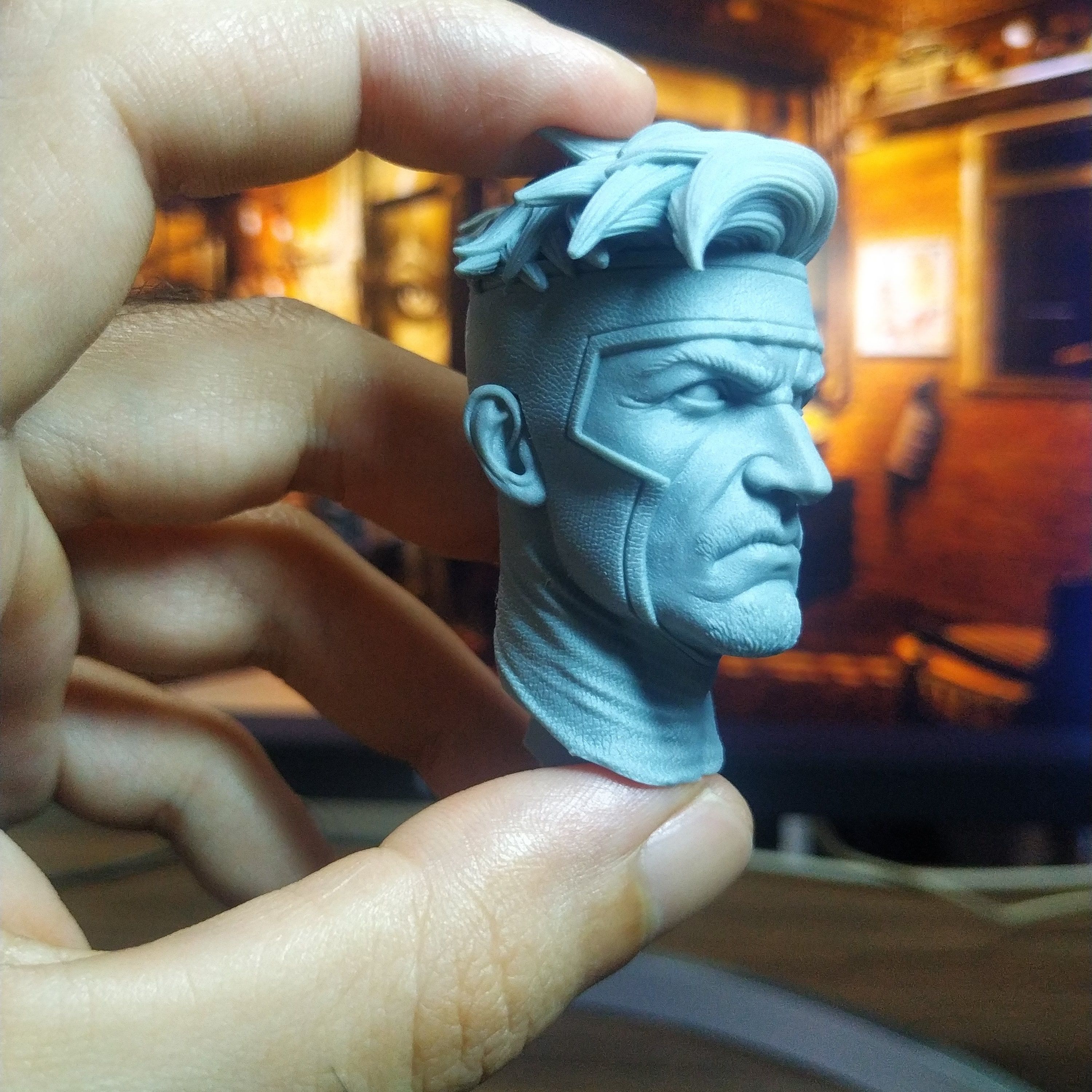 GAMBIT X- MEN BUST 3D model 3D printable | CGTrader