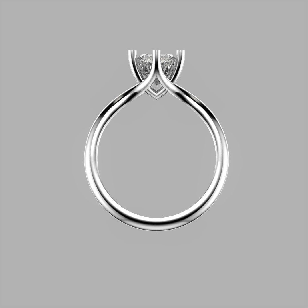 Six Claw Solitaire Ring 3D model 3D printable | CGTrader