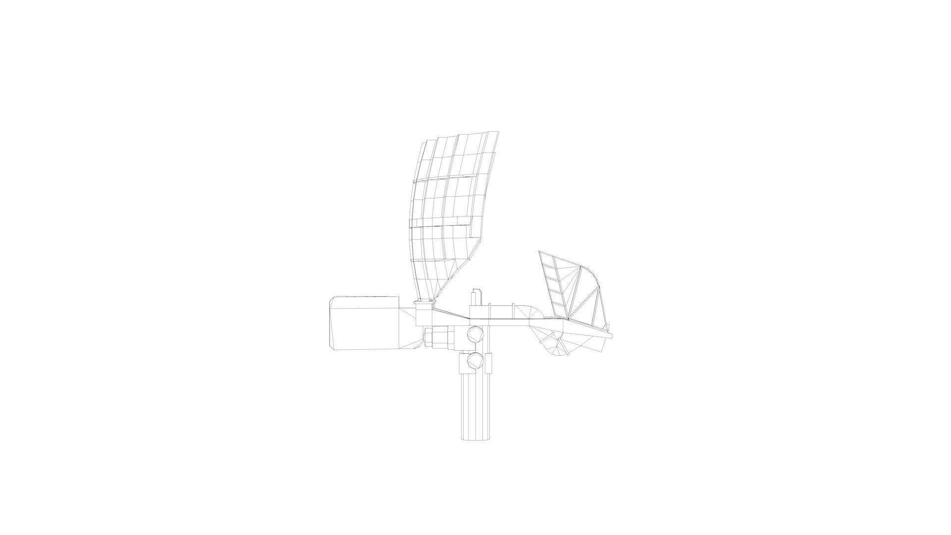 AN SPS-6 Radar Dish - World War 2 Battleship Missouri 3D model | CGTrader