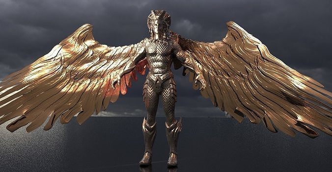 Arch Valkyrie statue 8 3D model | CGTrader