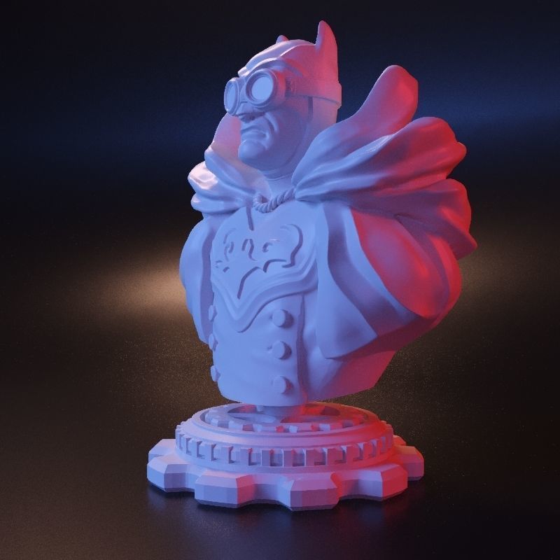 Batman bust Superhero bust stl 3D model 3D printable | CGTrader
