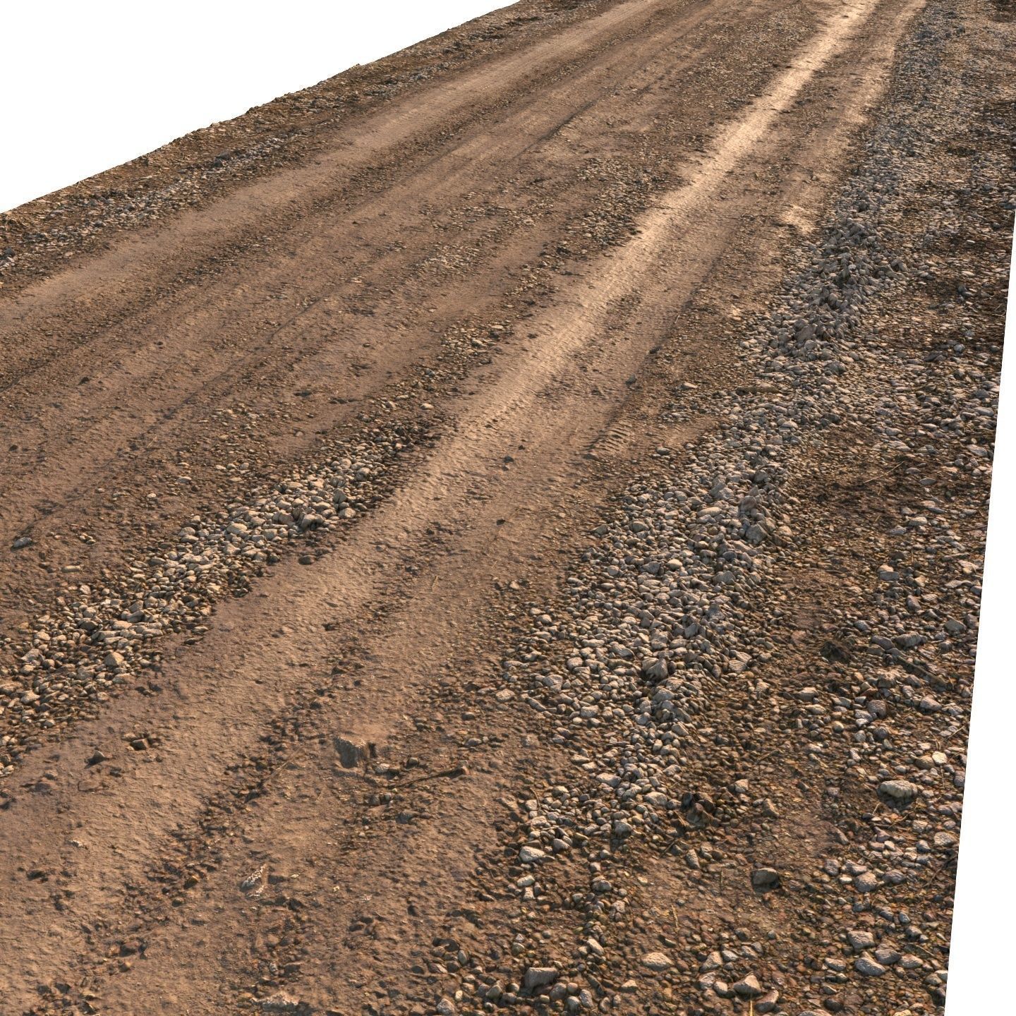 Spring road material 02 3D model | CGTrader