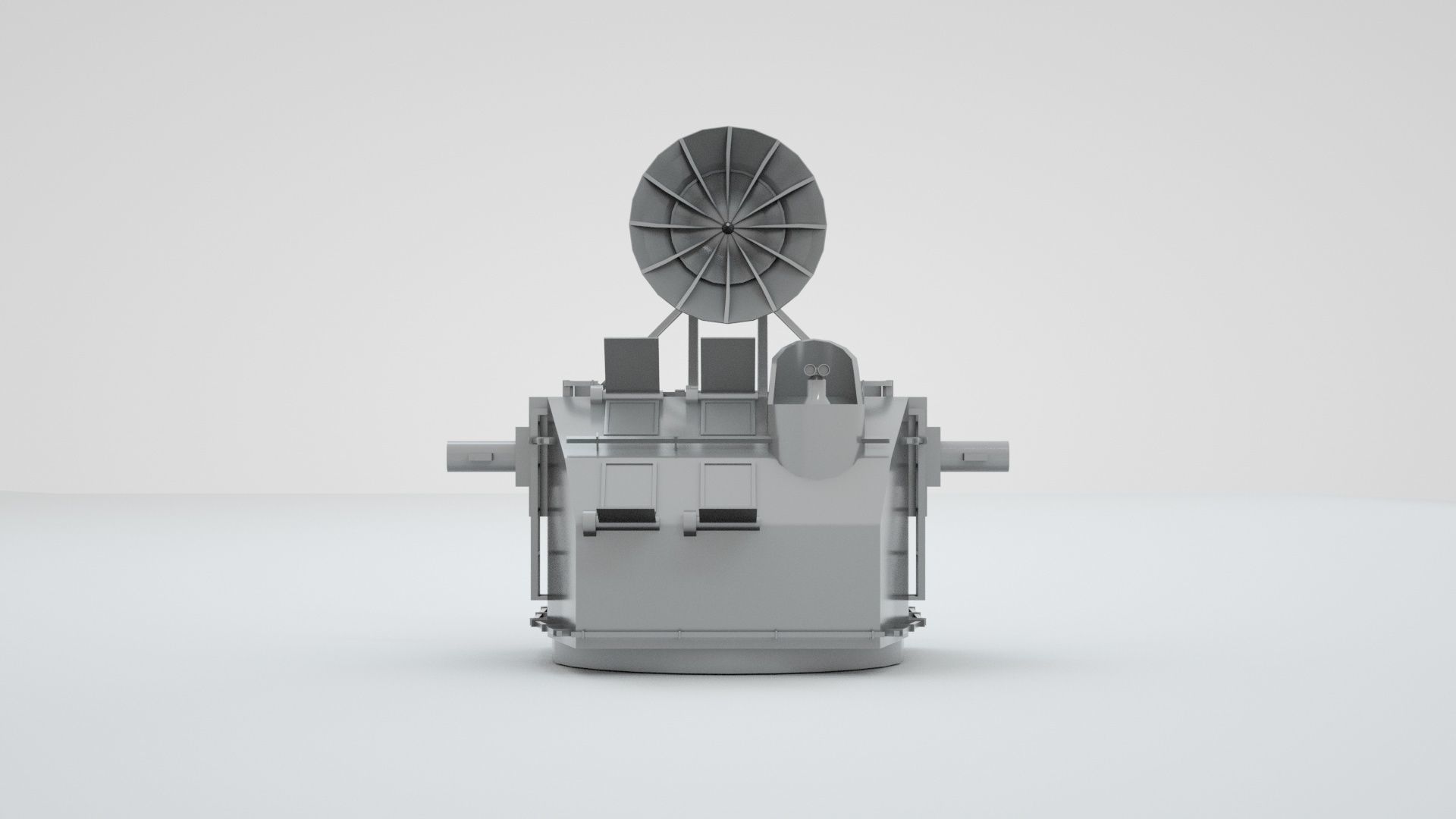 Naval Mk37 Fire Control Director System Mk9 Mod1 Mk25 Antenna 3D model ...