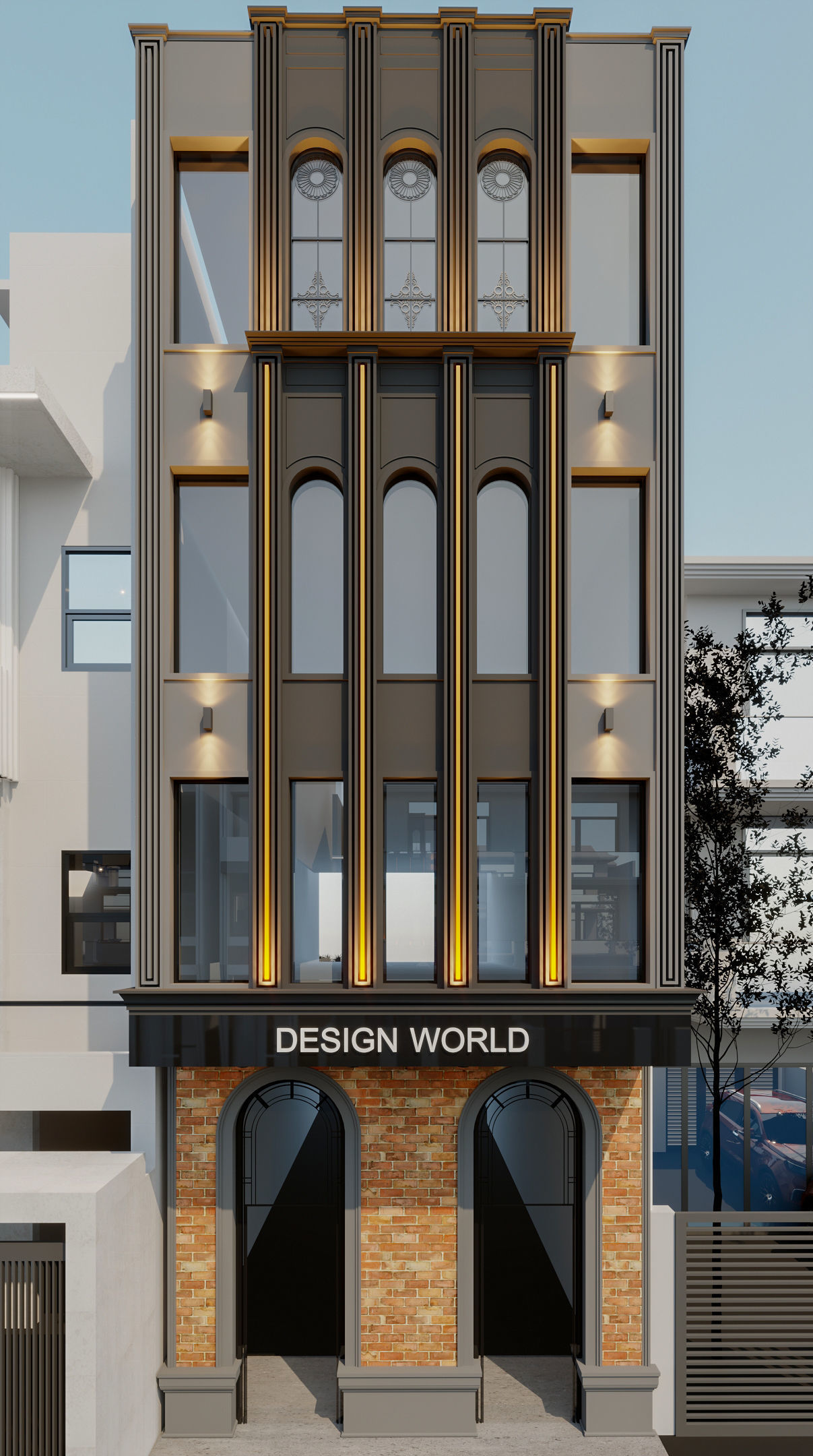 showroom HD textures fast render exterior 3D model | CGTrader