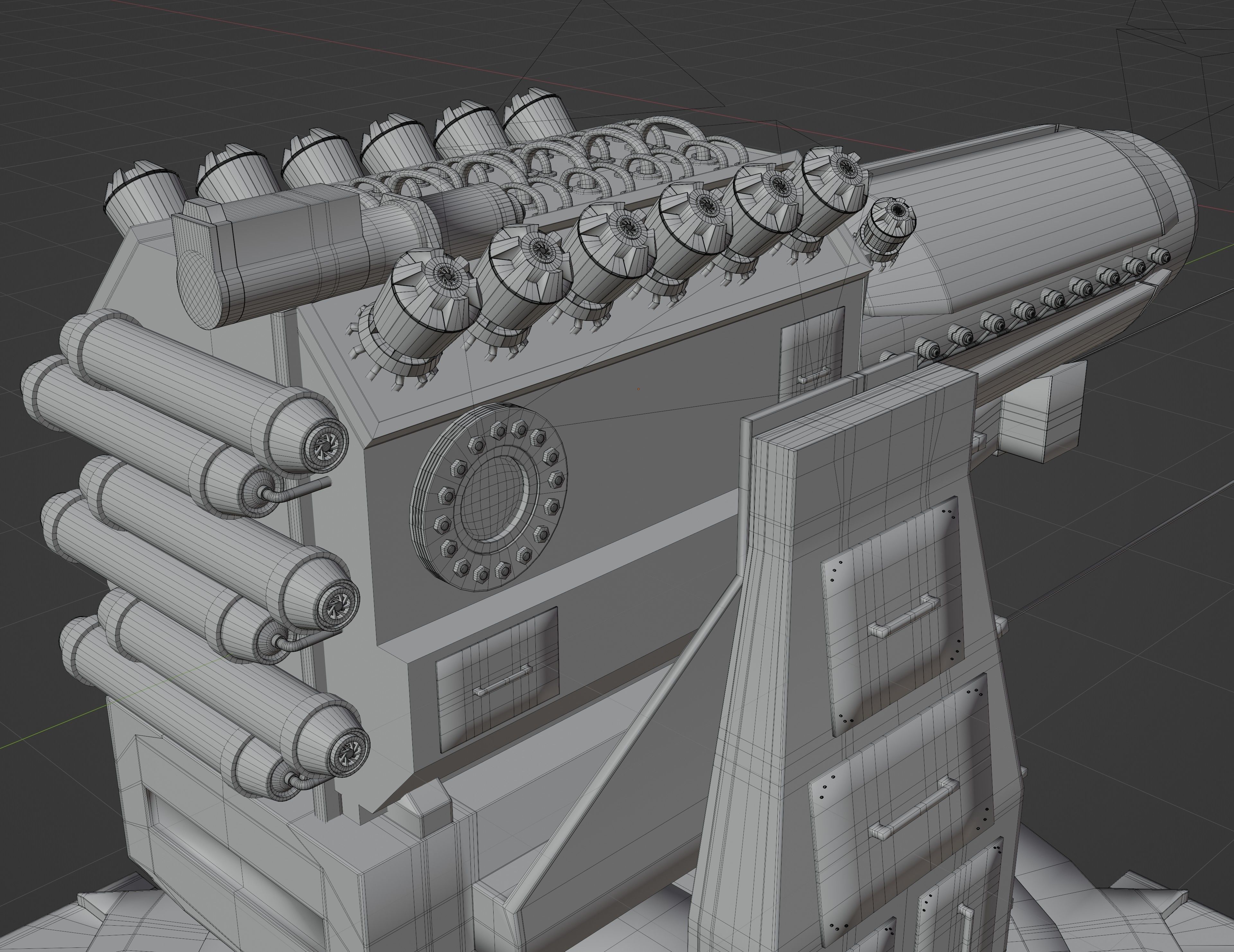 3D model Lunar base defence plasma turret 1 VR / AR / low-poly | CGTrader