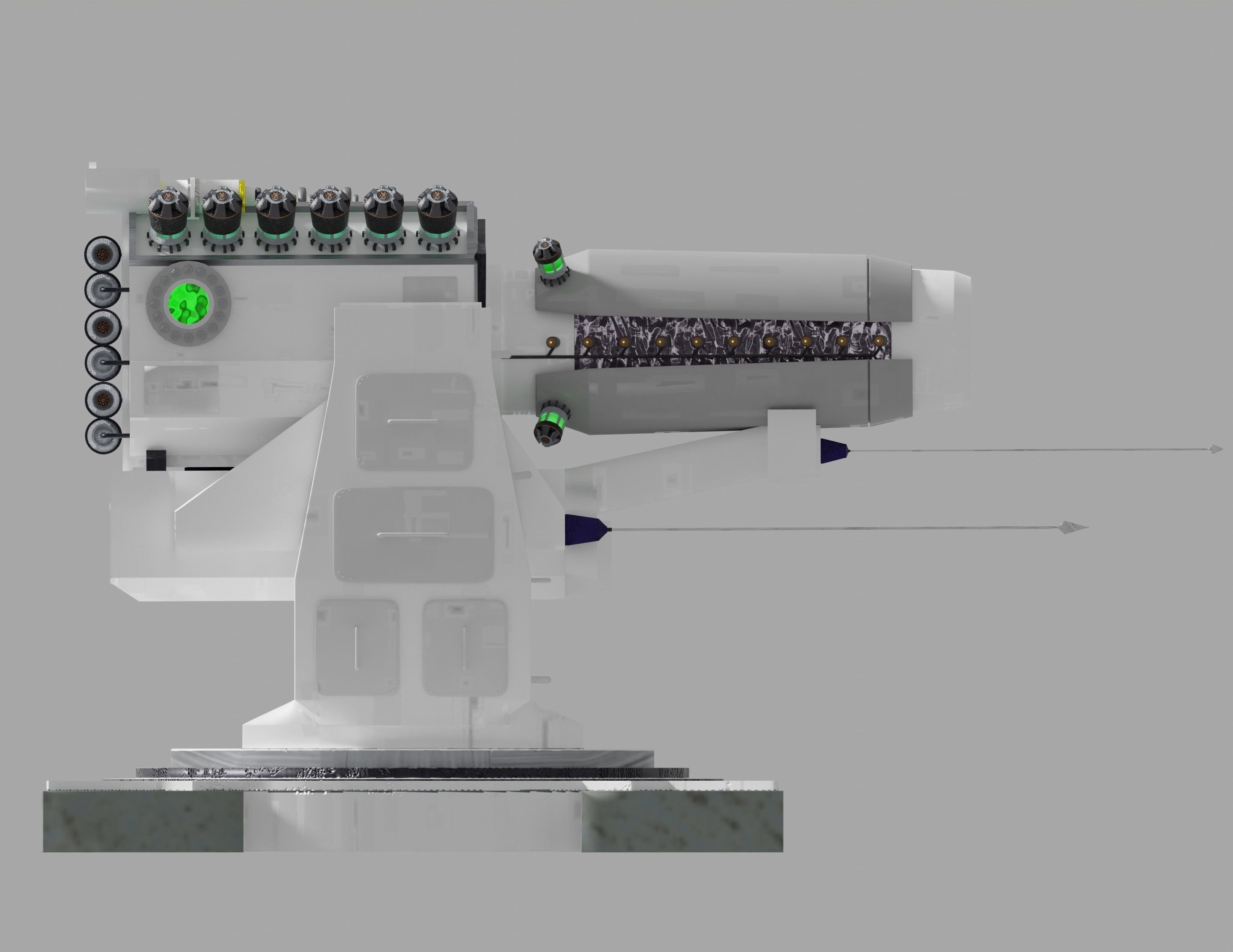 3D model Lunar base defence plasma turret 1 VR / AR / low-poly | CGTrader