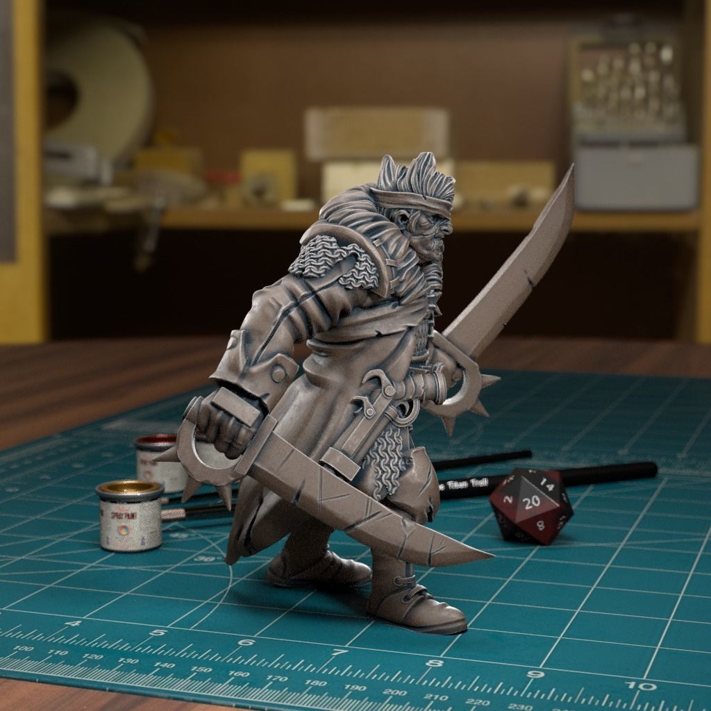 Pilgrim Leader Sword - Pre-Supported 3D model 3D printable | CGTrader