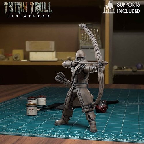Northern Guard Archer - Pre-Supported 3D model 3D printable | CGTrader