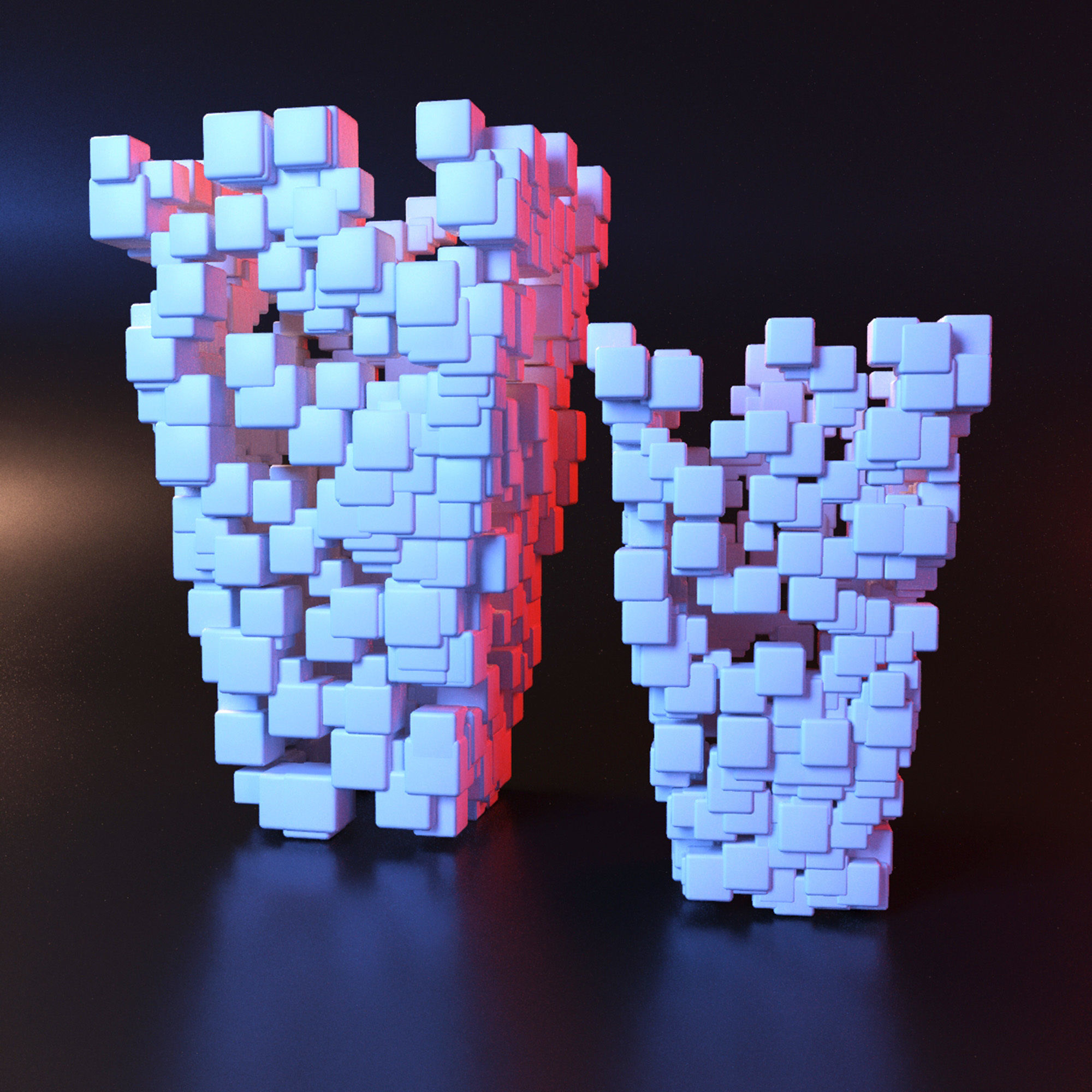 Vase minecraft cubic set 3D model 3D printable | CGTrader