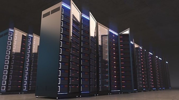 Server Room Racks 3D model | CGTrader