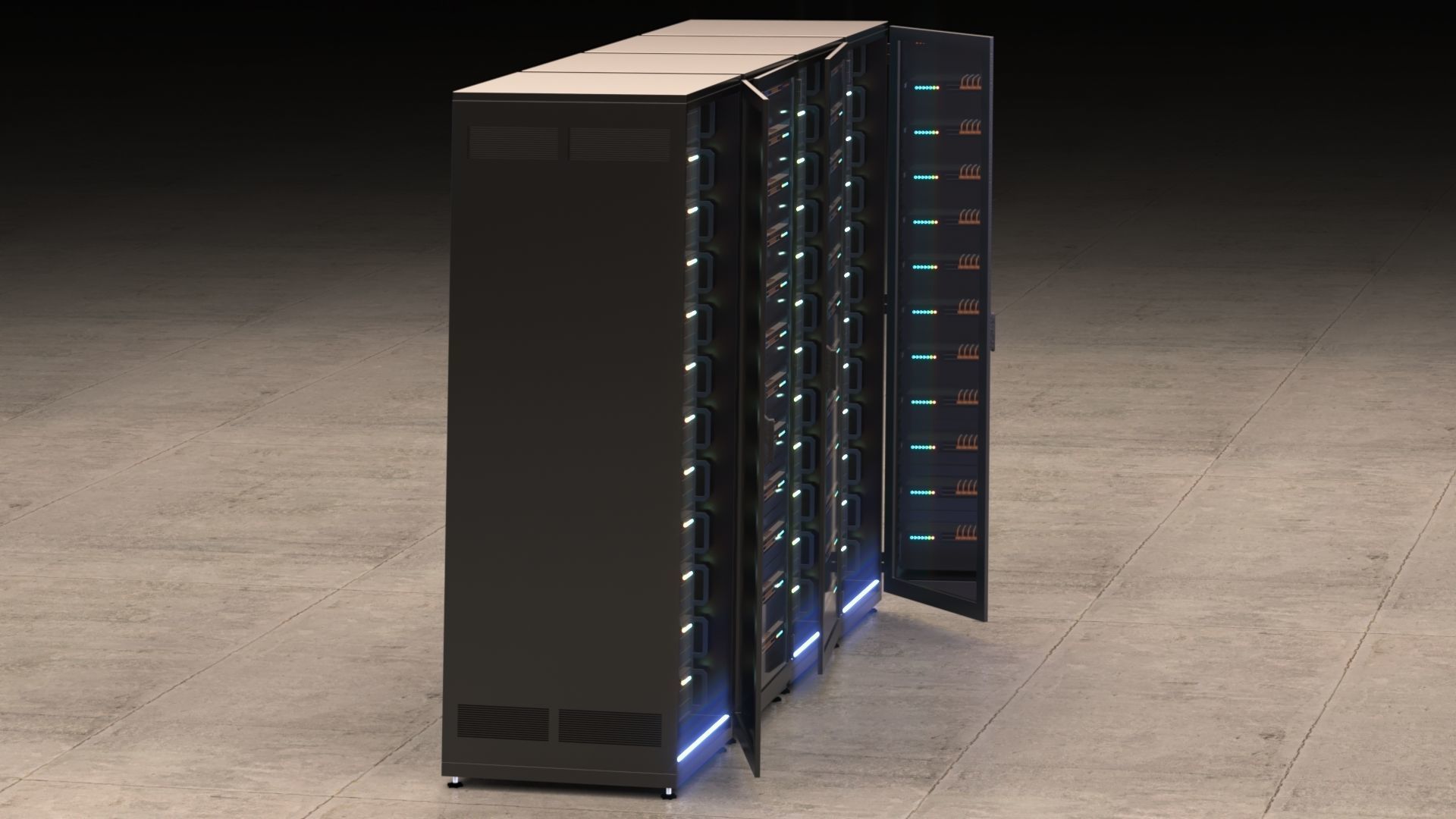 Server Room Racks 3D model | CGTrader