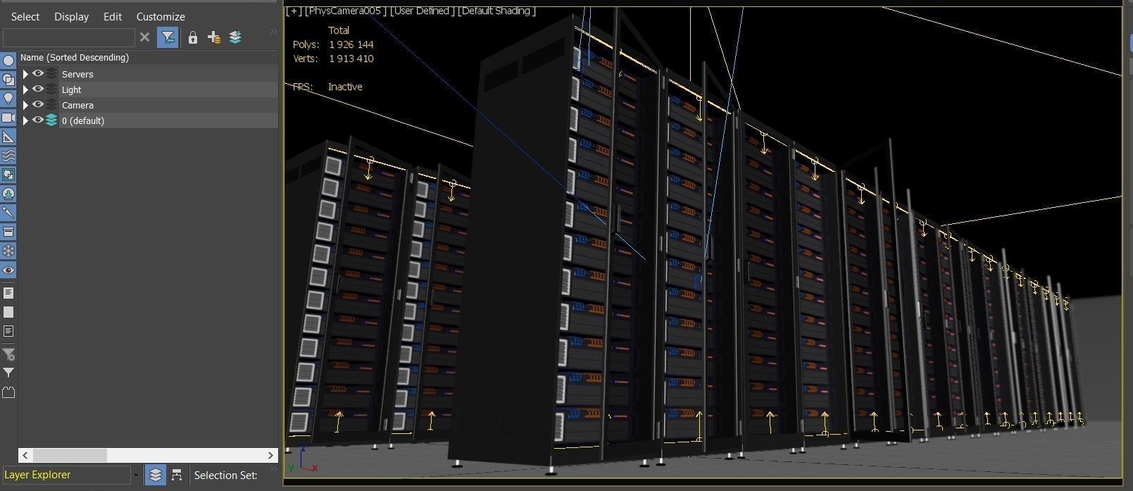 Server Room Racks 3D model | CGTrader