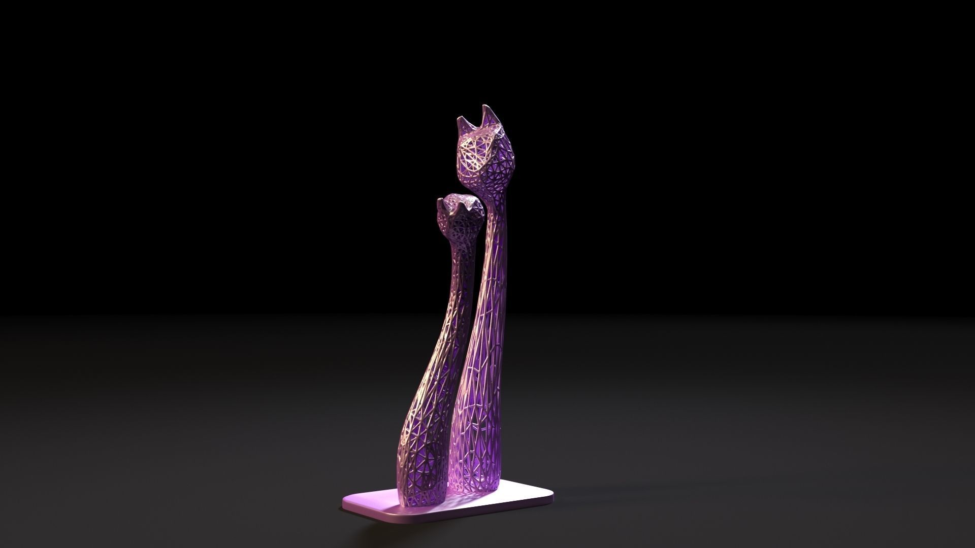 Cat statue 3D model 3D printable | CGTrader