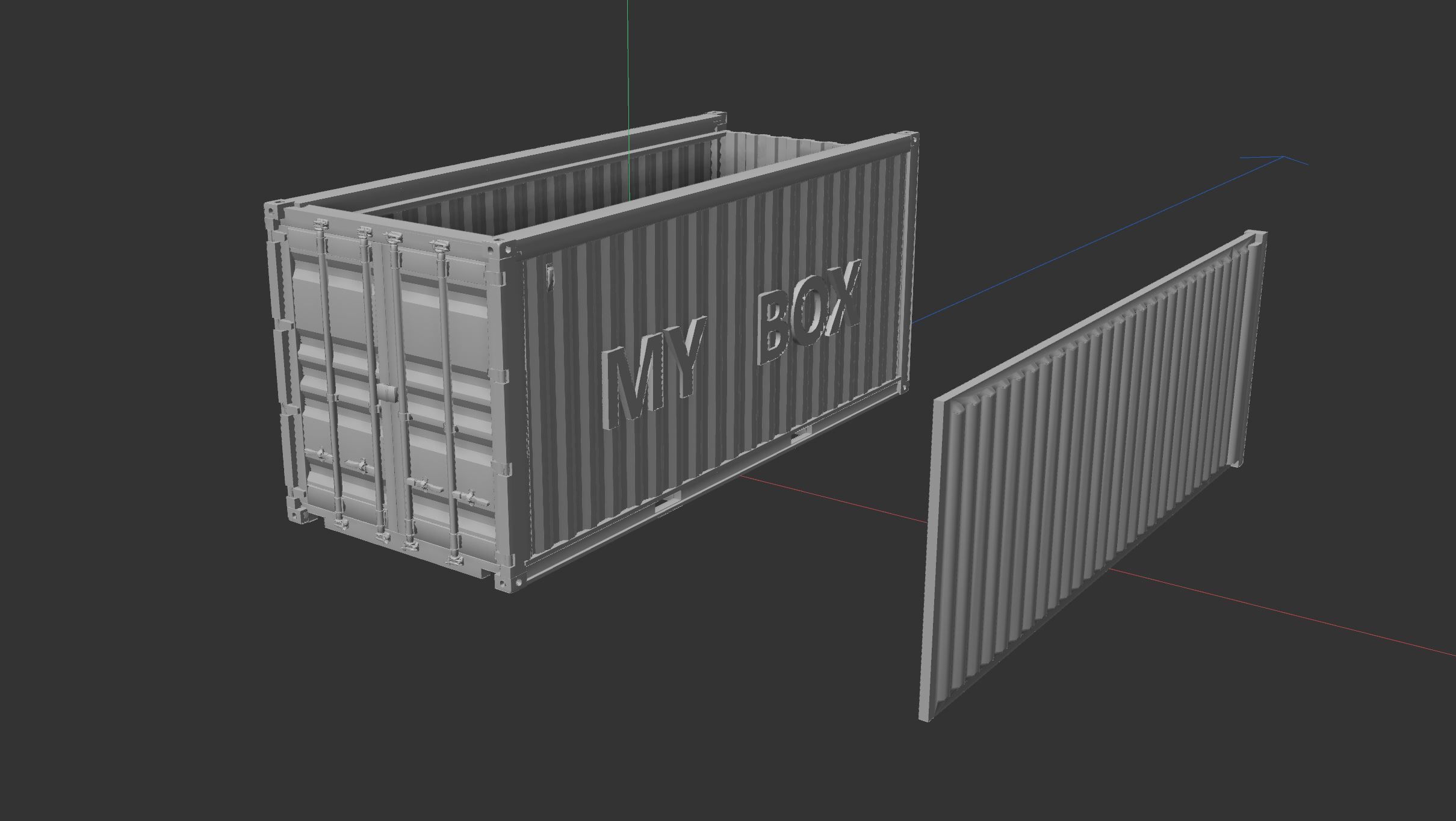 Shipping container 20DV printable 3D model 3D printable | CGTrader