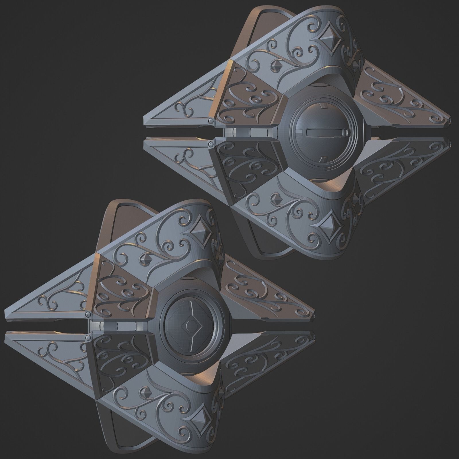 Destiny 2 Vigilance Ghost Sanctified Shell 3D model 3D printable | CGTrader