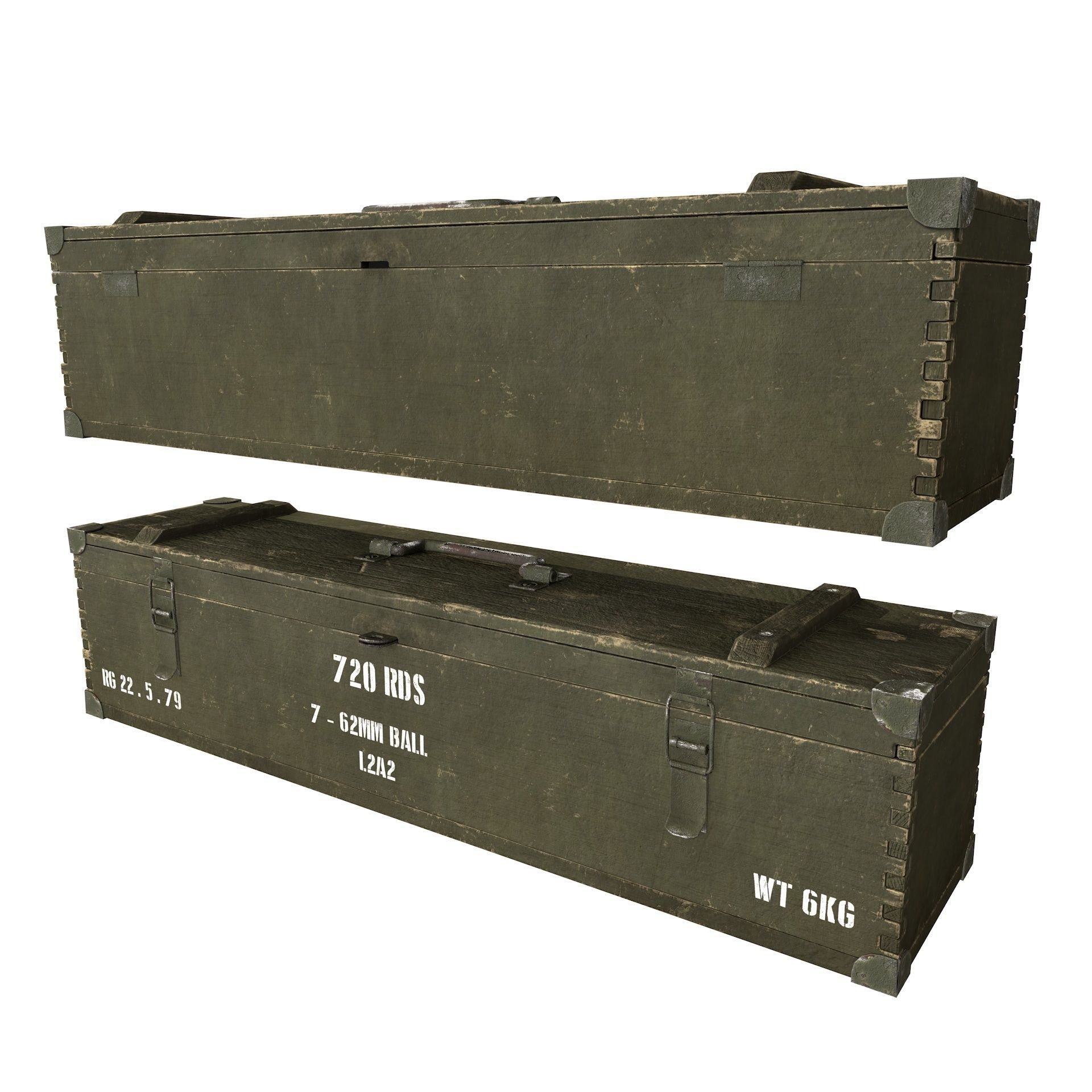 3D model Military Wooden Crate Army Low Poly VR / AR / low-poly | CGTrader