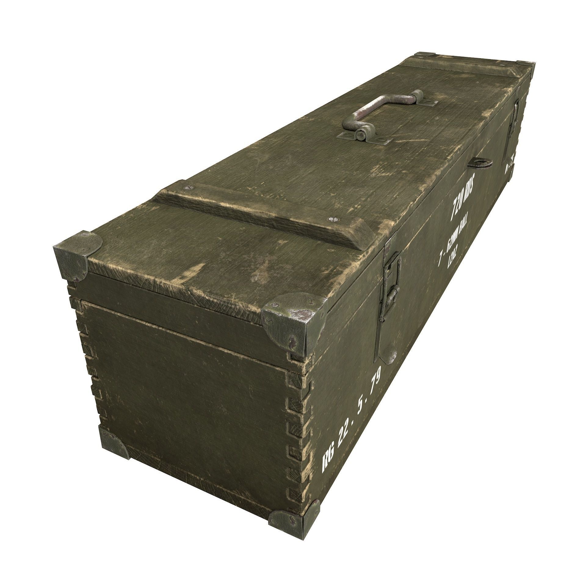 3D model Military Wooden Crate Army Low Poly VR / AR / low-poly | CGTrader