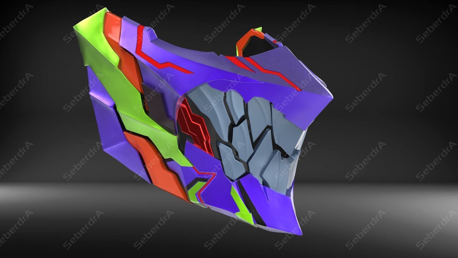 Unit01 Mecha Mask STL for 3D model 3D printable | CGTrader