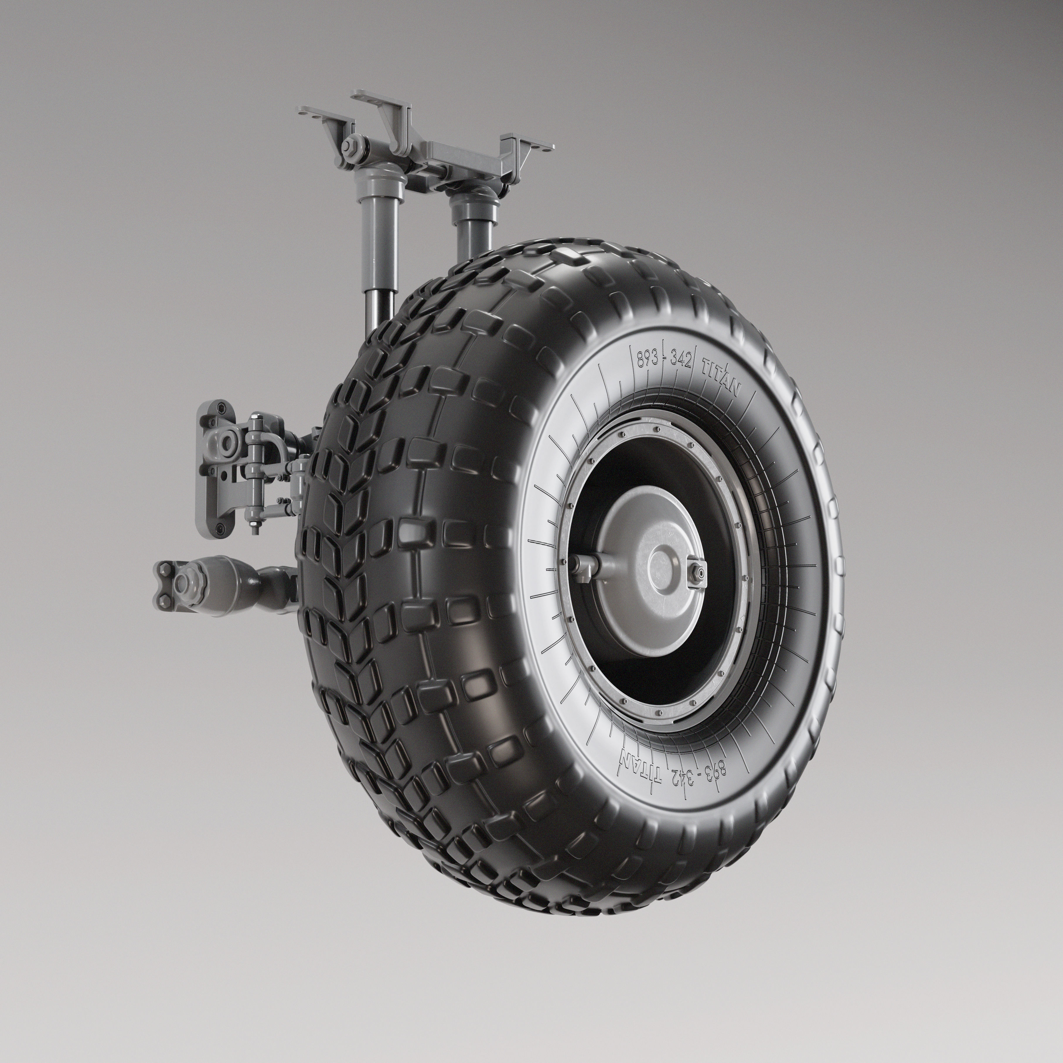 BTR and APC Suspension with Wheel 3D model | CGTrader