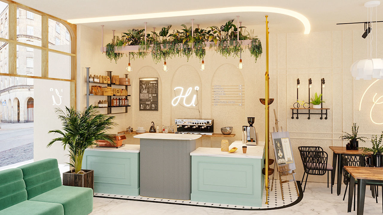 coffee restaurant caffe 3D model coffe 3D model | CGTrader