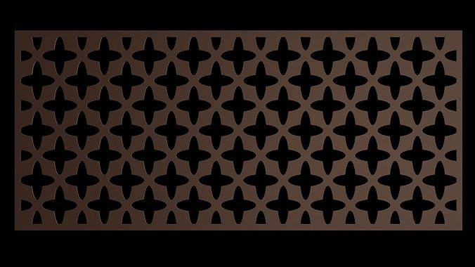 Star pattern wall sticker 3D model 3D printable | CGTrader