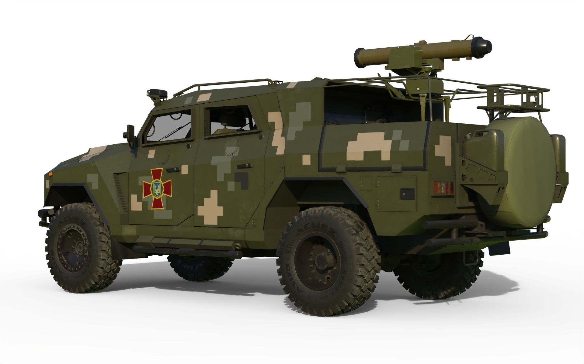 Novator light armored vehicle Stugna P 3D model | CGTrader