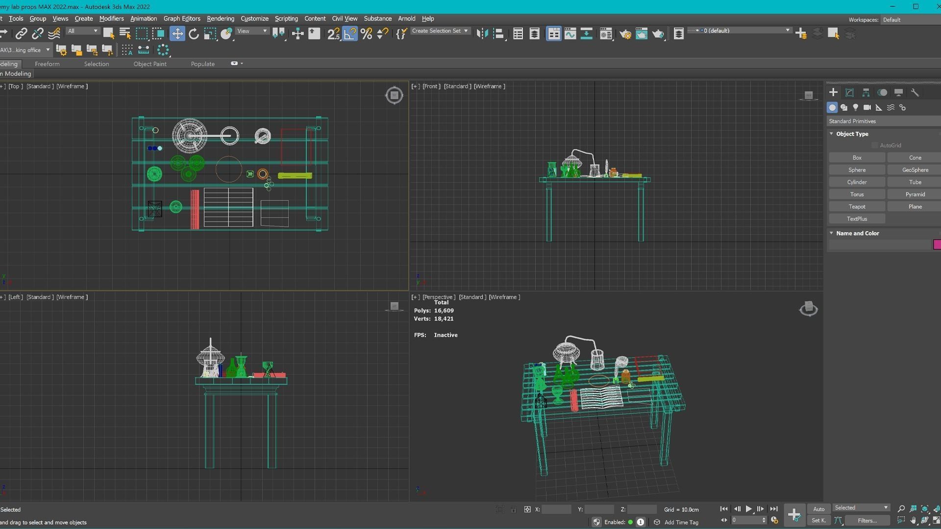 3D model Alchemy lab props VR / AR / low-poly | CGTrader