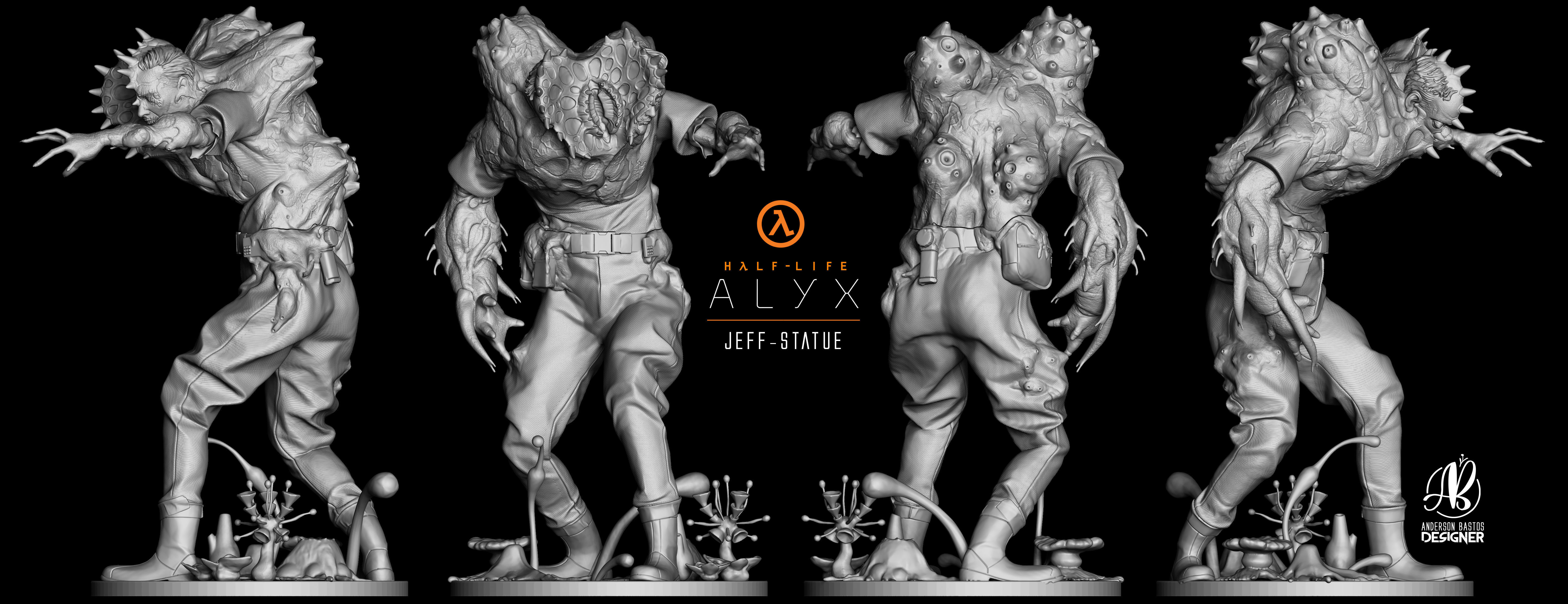 JEFF - HALF-LIFE- ALYX 3D model 3D printable | CGTrader