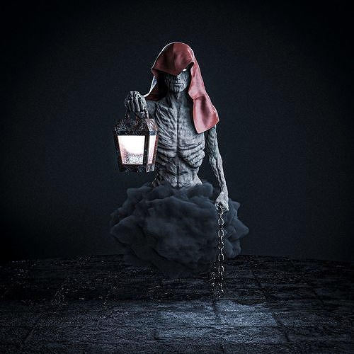 OC Scary Witch character free 3D model | CGTrader