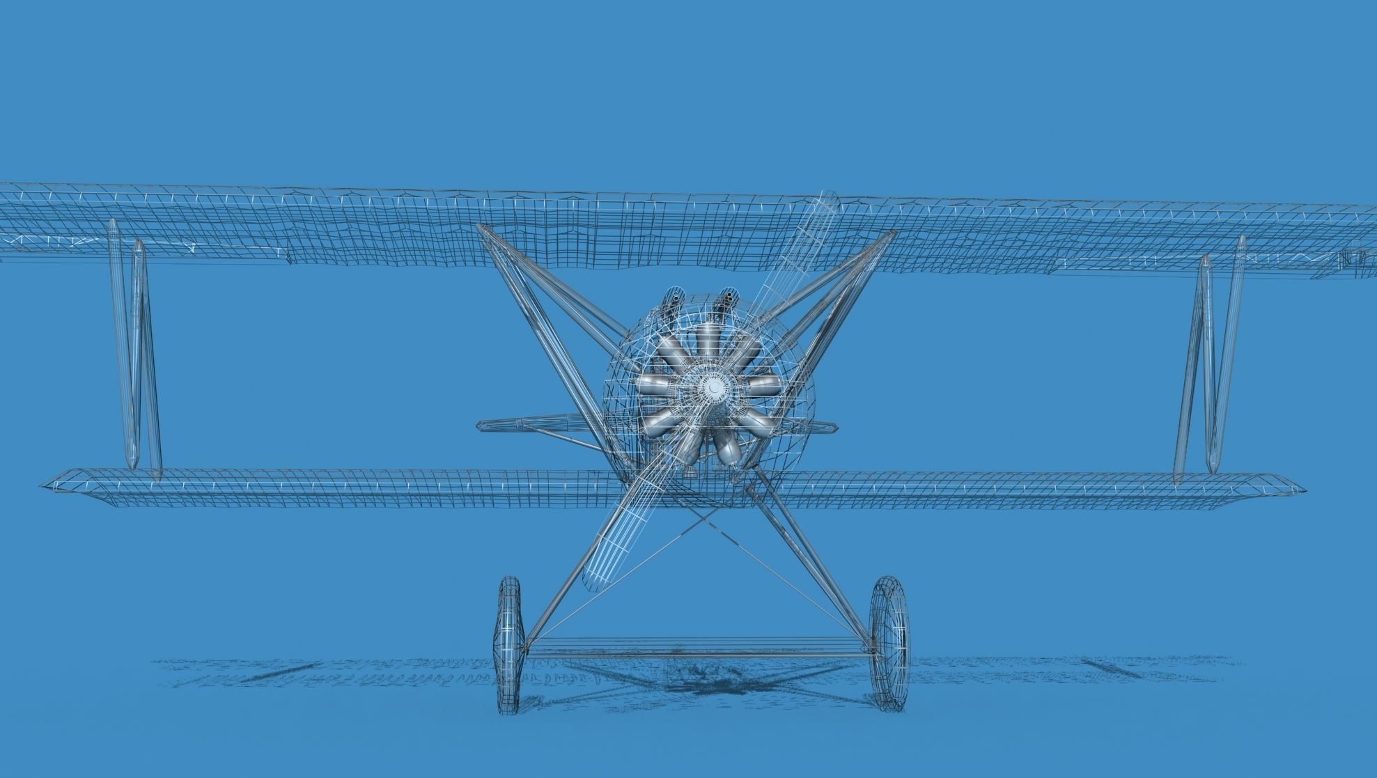 Fokker D-VI V07 3D model animated rigged | CGTrader
