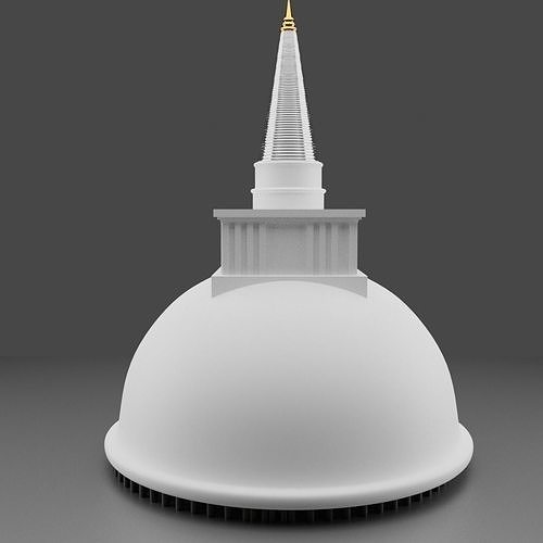 Mahaweli Stupa 3D Model free VR / AR / low-poly 3D model | CGTrader