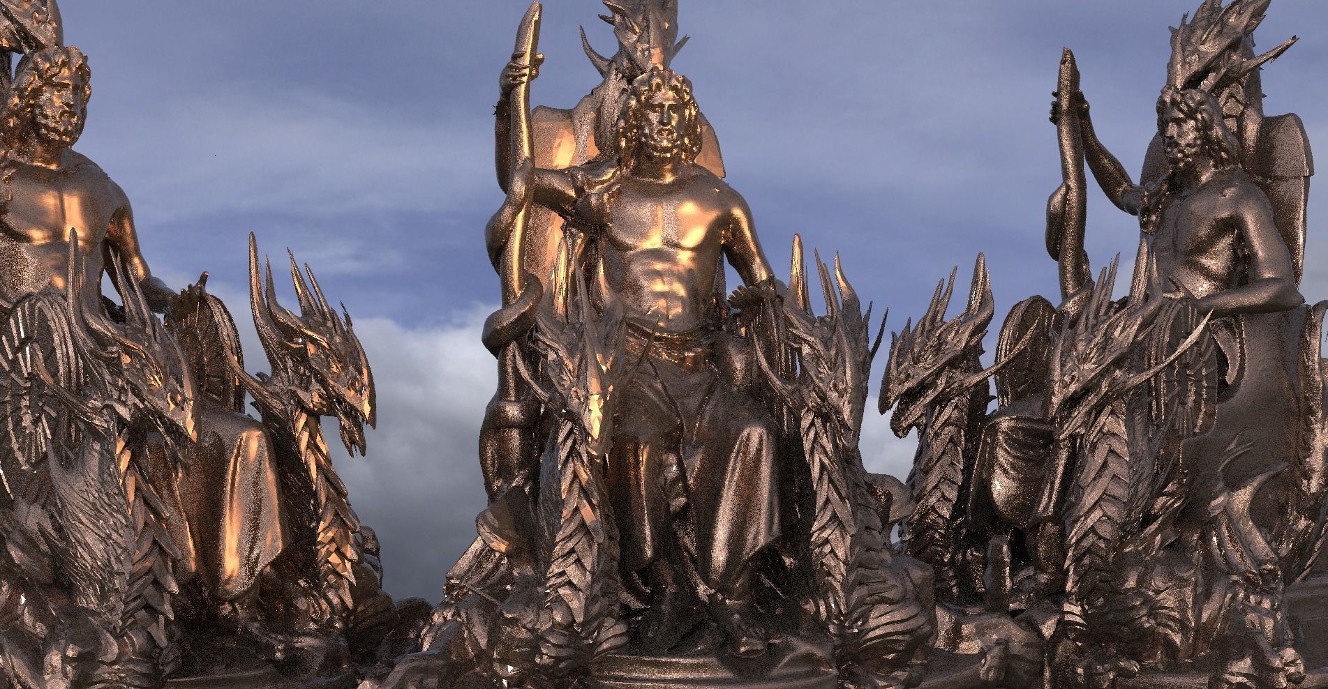 Zeus King of the Gods Throne 2 3D model | CGTrader