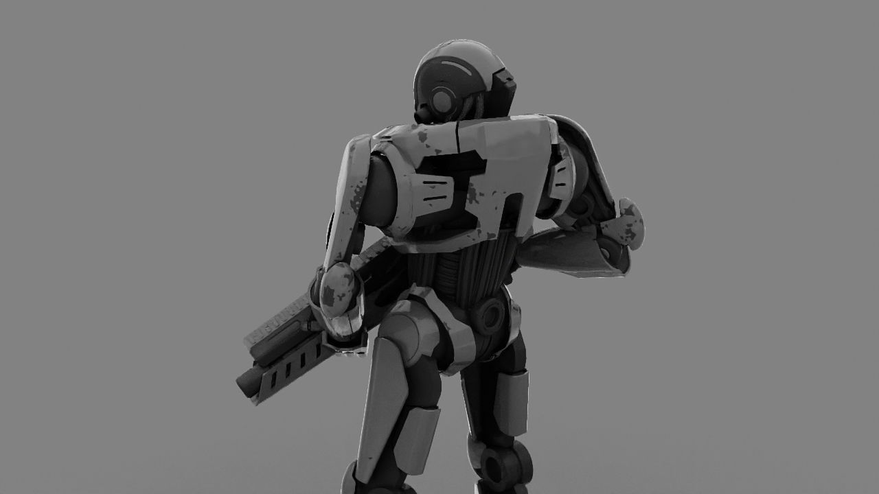 Android Soldier rigged character 3D model rigged | CGTrader