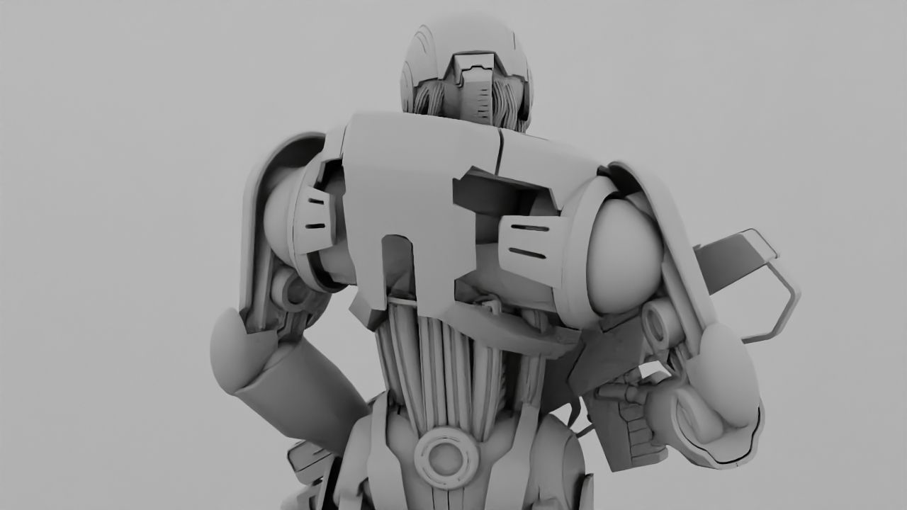 Android Soldier rigged character 3D model rigged | CGTrader
