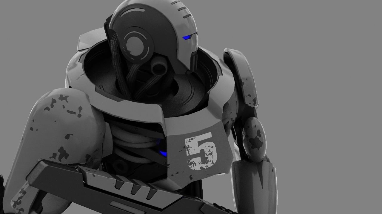 Android Soldier rigged character 3D model rigged | CGTrader