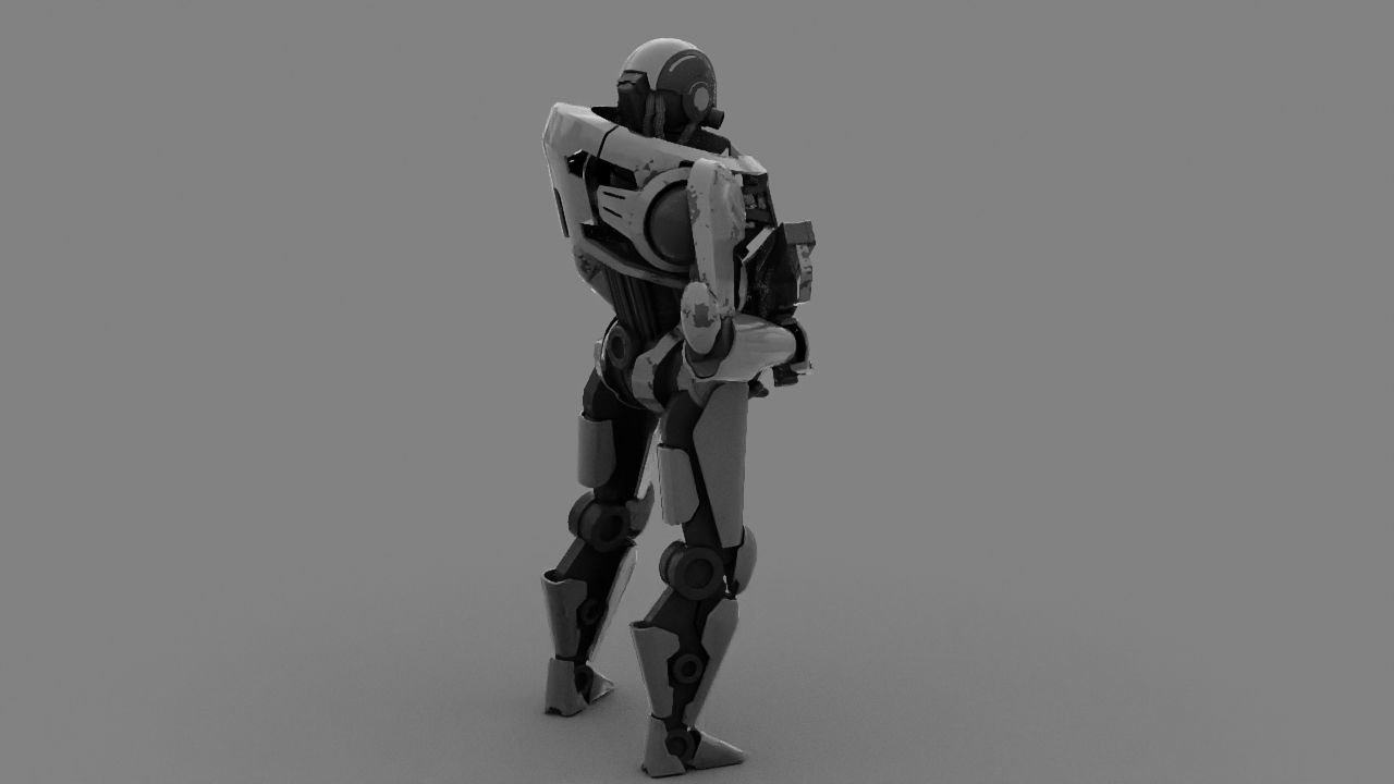 Android Soldier rigged character 3D model rigged | CGTrader