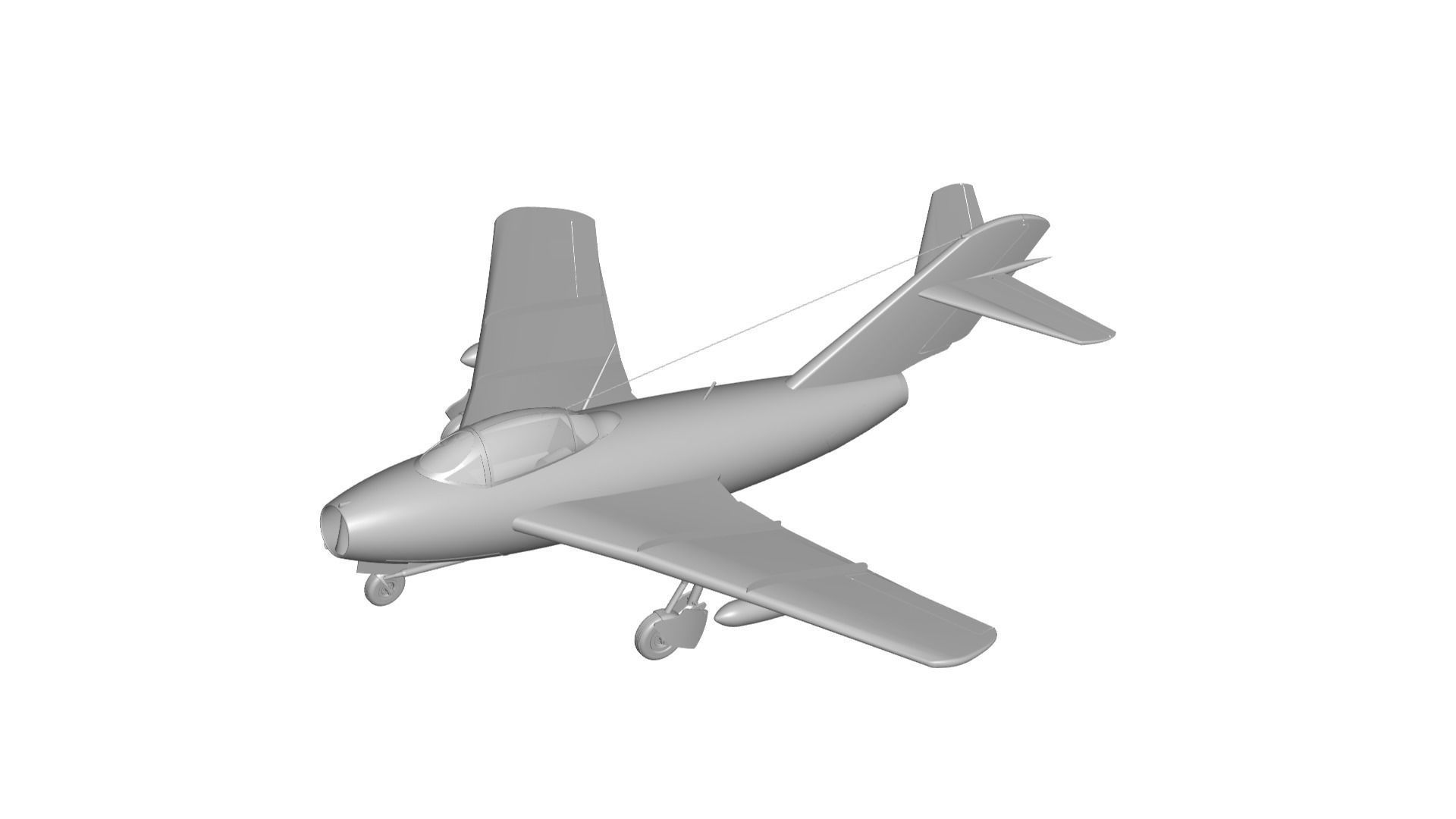 Mikoyan-Gurevich MiG-15 3D model | CGTrader