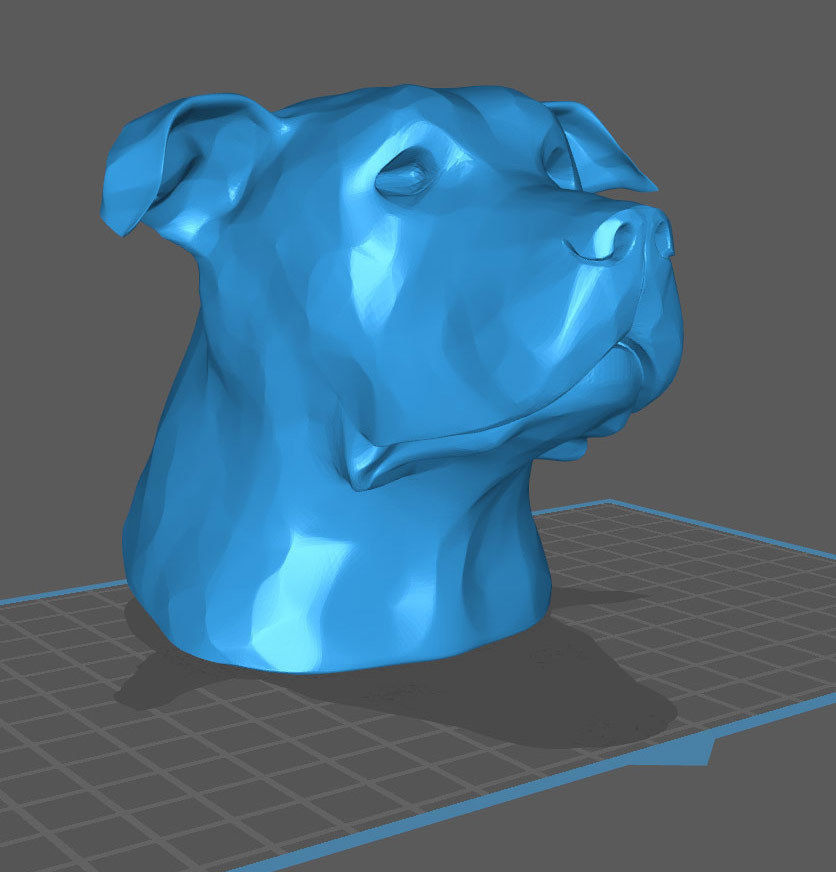 Dog Bust 3D model 3D printable | CGTrader