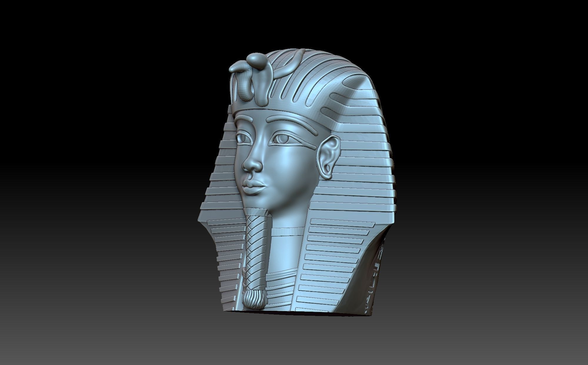 Tutankhamun head 3D model 3D printable | CGTrader