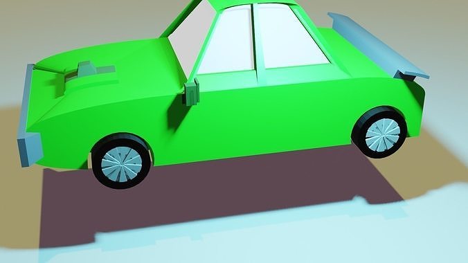 3D model Low Poly Cars made with blender VR / AR / low-poly | CGTrader